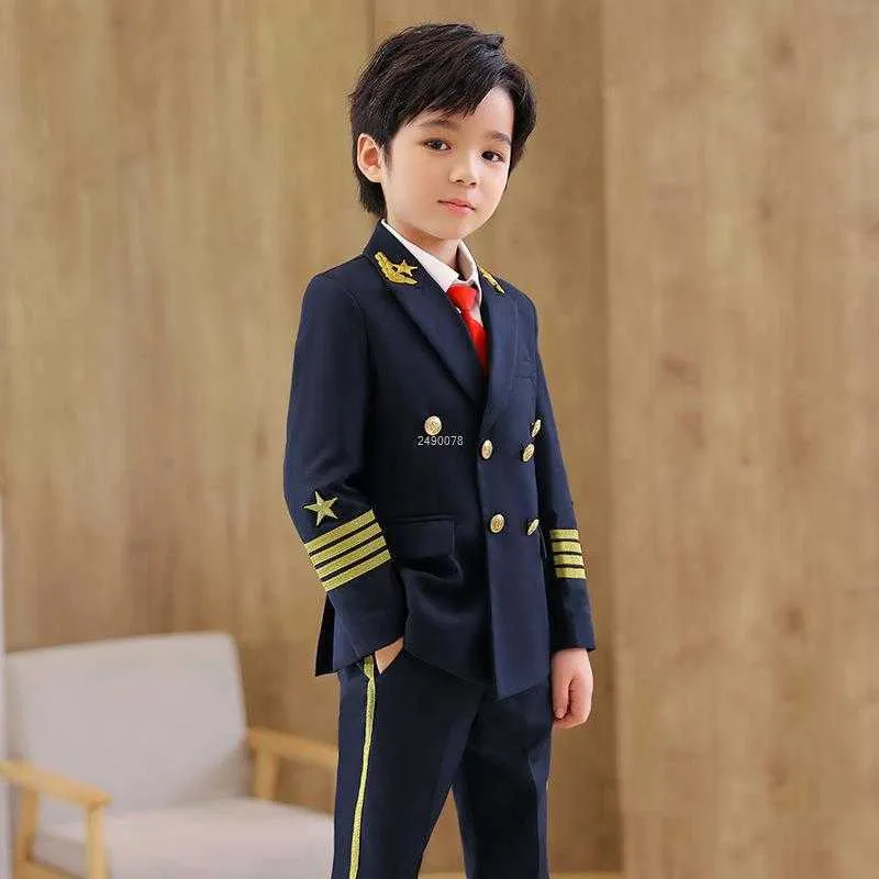 DHgate.com:Kids Flower Boys Formal Pilot Uniform Suit for Weddings and Birthdays:Baby, Kids ...