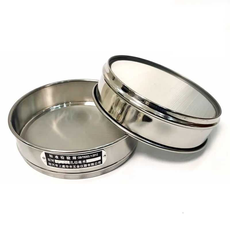 Lab Test Sieve - 20cm Stainless Steel Mesh Sieve with Lid 12200 Mesh ...