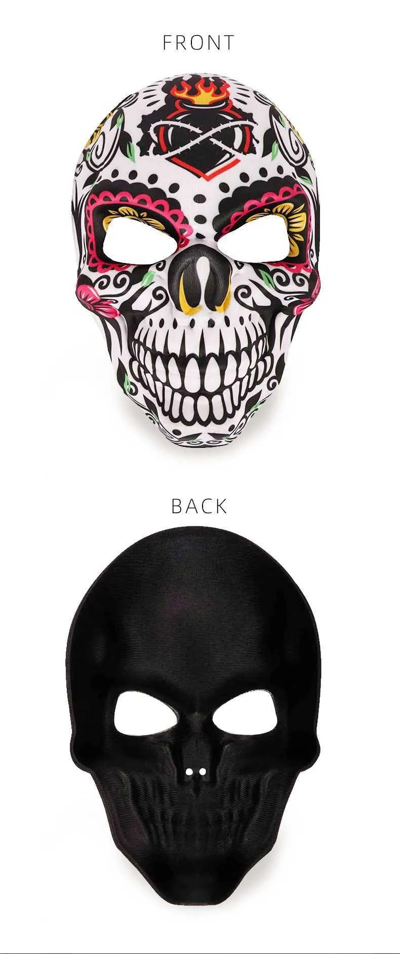 New Mexican Day Of The Dead Skull Mask Cosplay... From Hometool_company ...