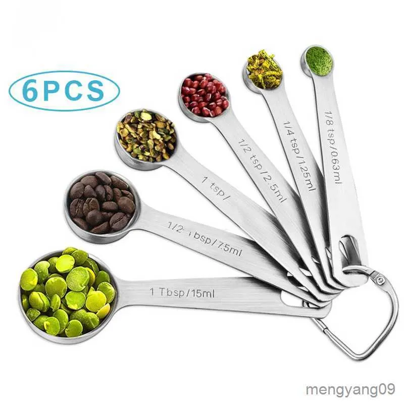 DHgate.com:6Pcs Stainless Steel Measuring Spoons Set for Baking ...