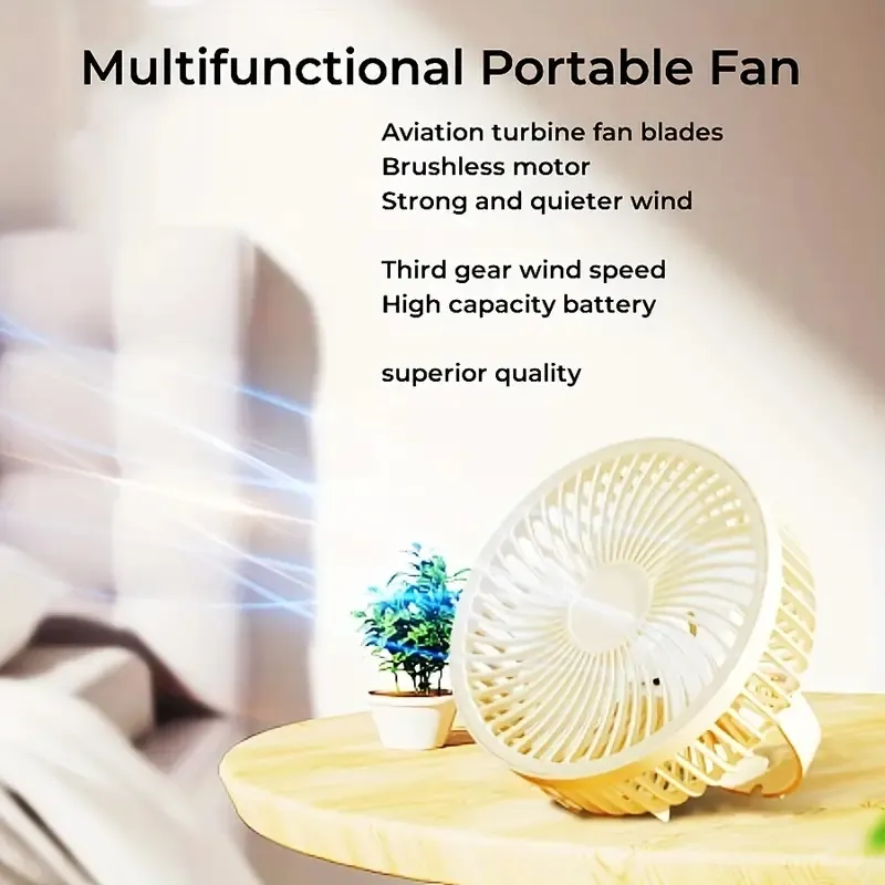 DHgate.com:USB Rechargeable Mini Fan - Portable Desk Fan for Home ...