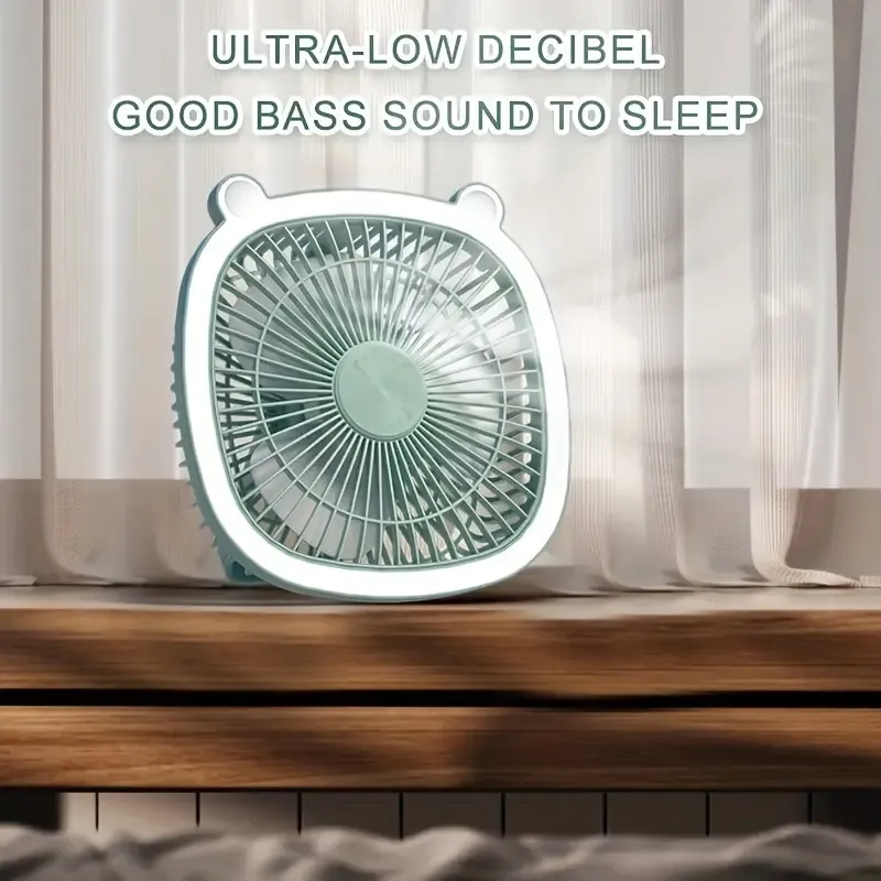 DHgate.com:Portable USB Folding Electric Fan Night Light:Household ...