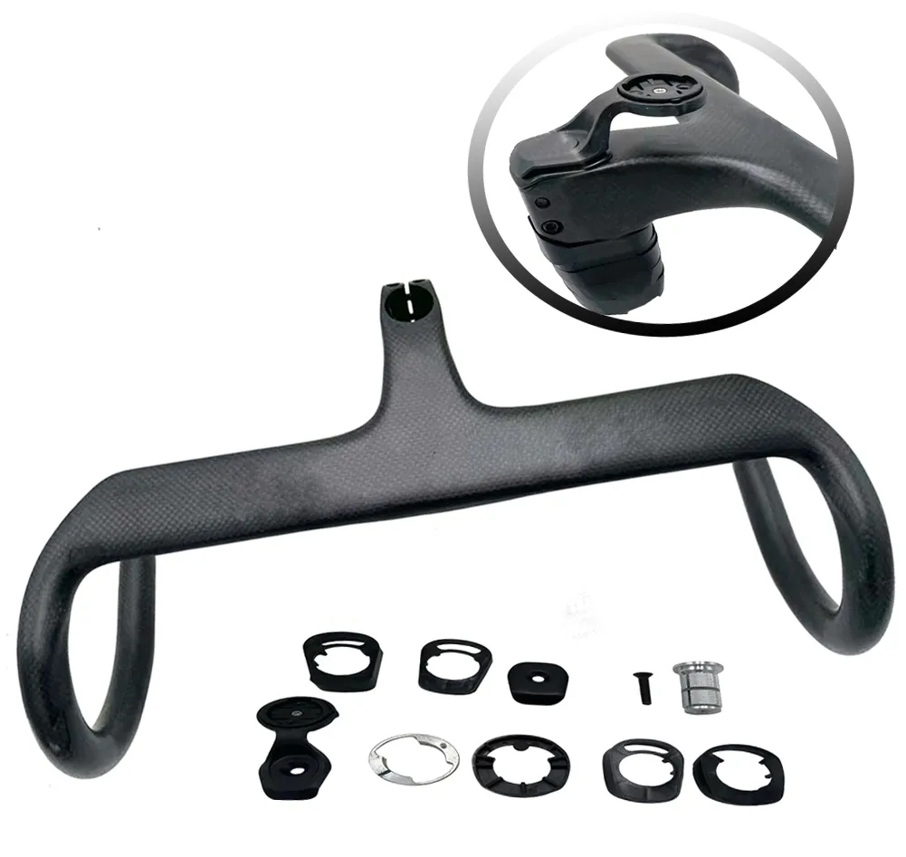 DHgate.com:3K Carbon Fiber Integrated Handlebar - Full Carbon Compact ...
