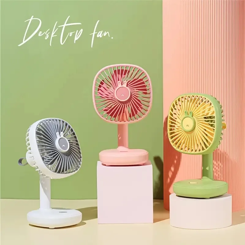 DHgate.com:Rechargeable Mini USB Desktop Fan with LED Night Light for ...