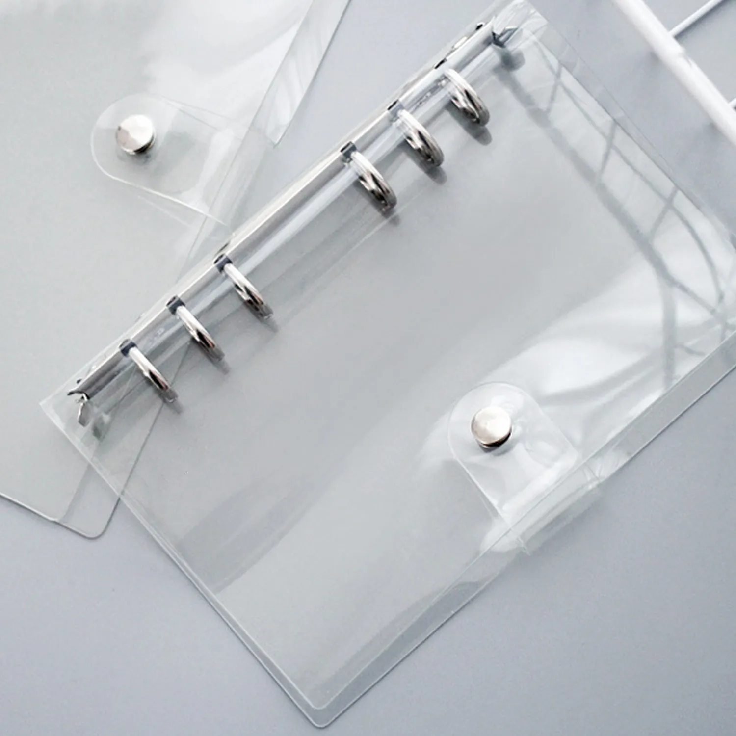 Binder Rings: Transparent A5 Ring Binder, A6, A7 Size, 6 Ring Soft PVC ...