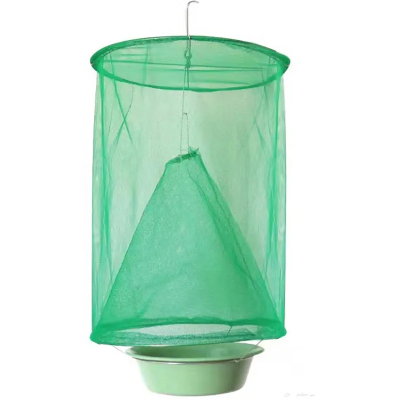 Reusable Hanging Ranch Fly Trap With Bait Net Trays Perfect For Farm ...