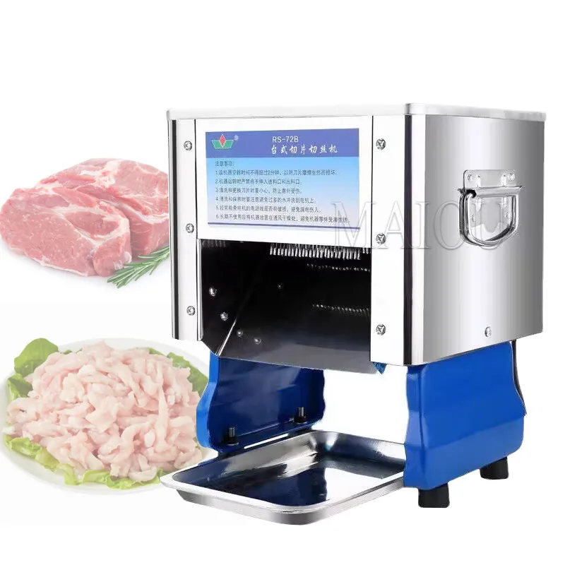 Electric Meat Slicer, 220V Commercial Meat Cutter, Stainless Steel ...