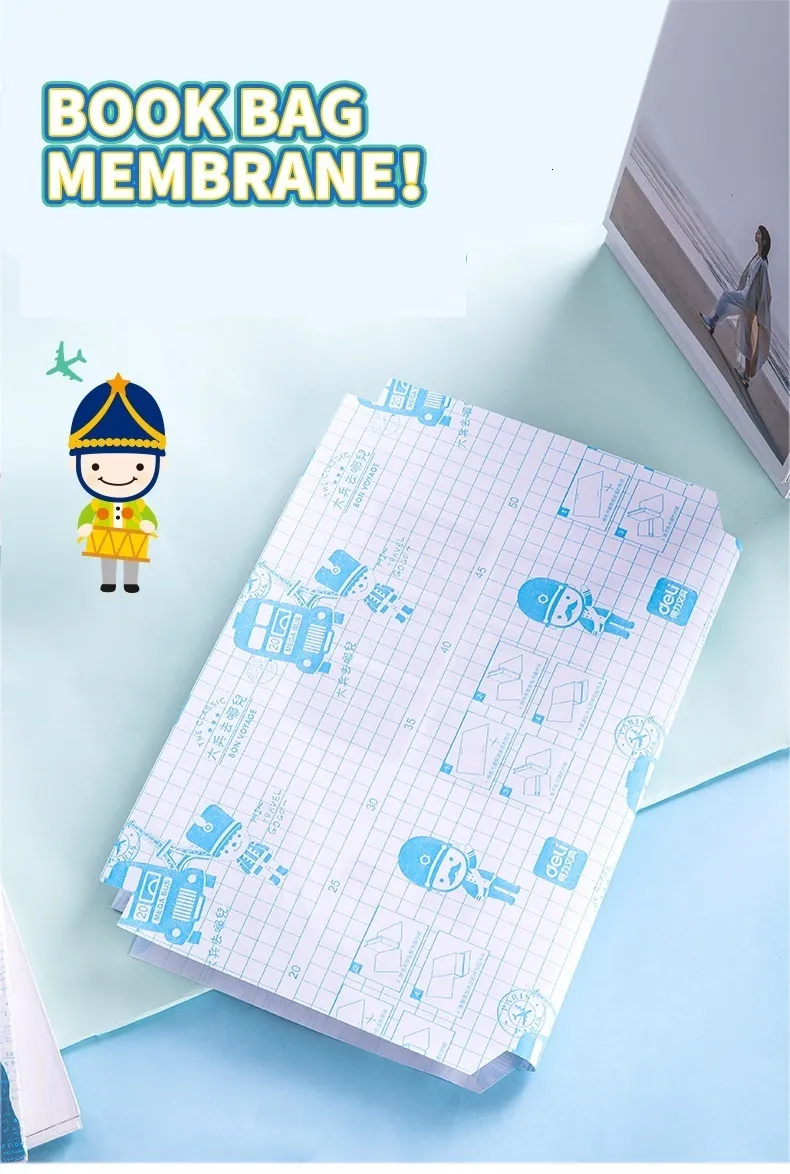 10-Sheet Book Covers: Transparent 32K Size for School Books - Easy Cut ...