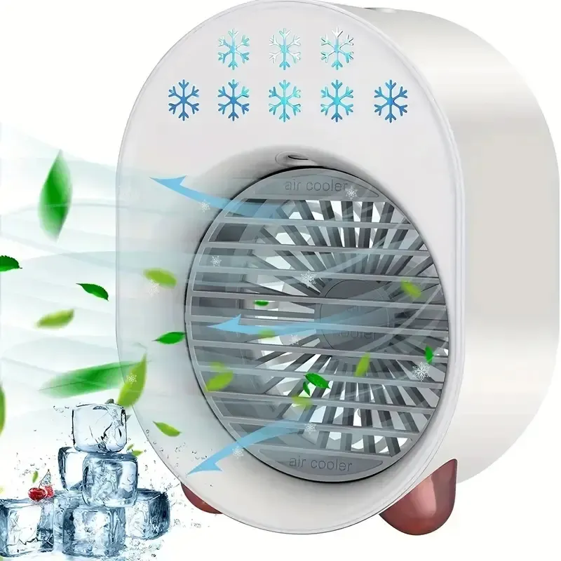 DHgate.com:2024Mini Water Cooler Fan, USB Rechargeable Desk Humidifier ...