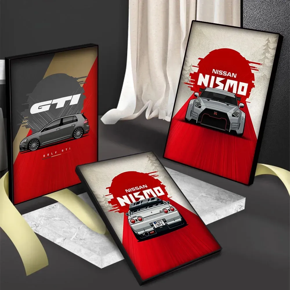 Tokyo Street Racing GTR Canvas Painting Poster 80s Cb2 Wall Art For ...