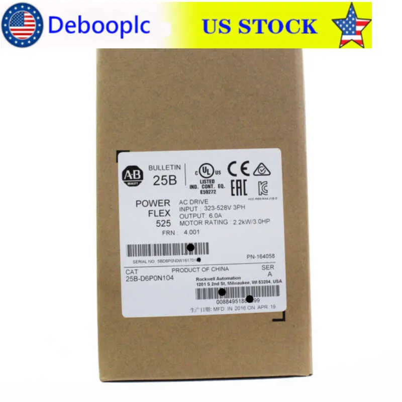 2kW AC Drive - PowerFlex 525 - 3HP Variable Frequency Drive VFD - Compact Motor Control Solution ...