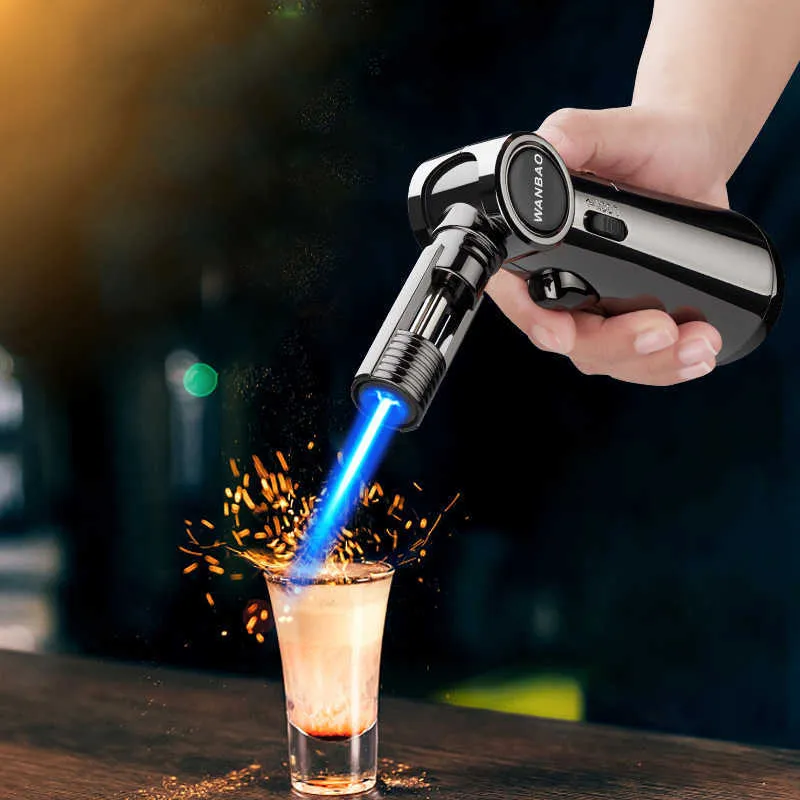 Windproof Butane Gas Torch Lighter Jet Turbine High Capacity Spray Gun ...