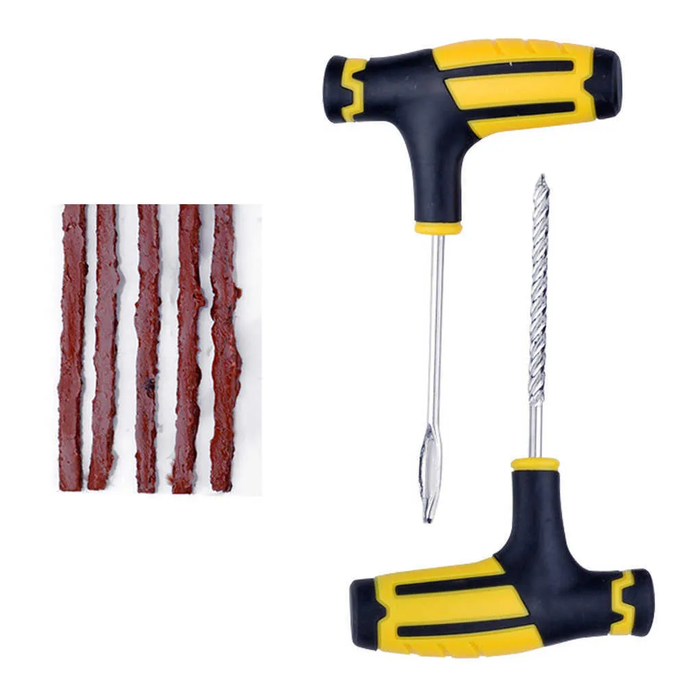 Tires Repair Kit With Rubber Strip Tubeless Studding Tool Set For Auto ...