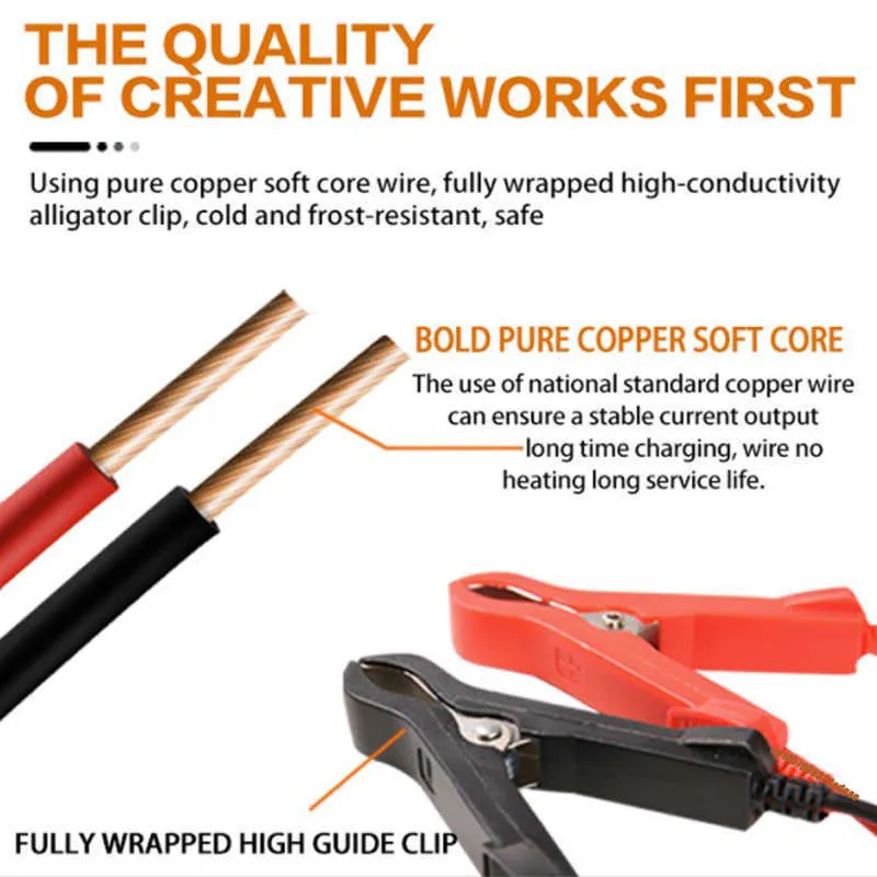 Intelligent 12V 6A Automobile Battery Charger - Fast Charging & Pulse ...