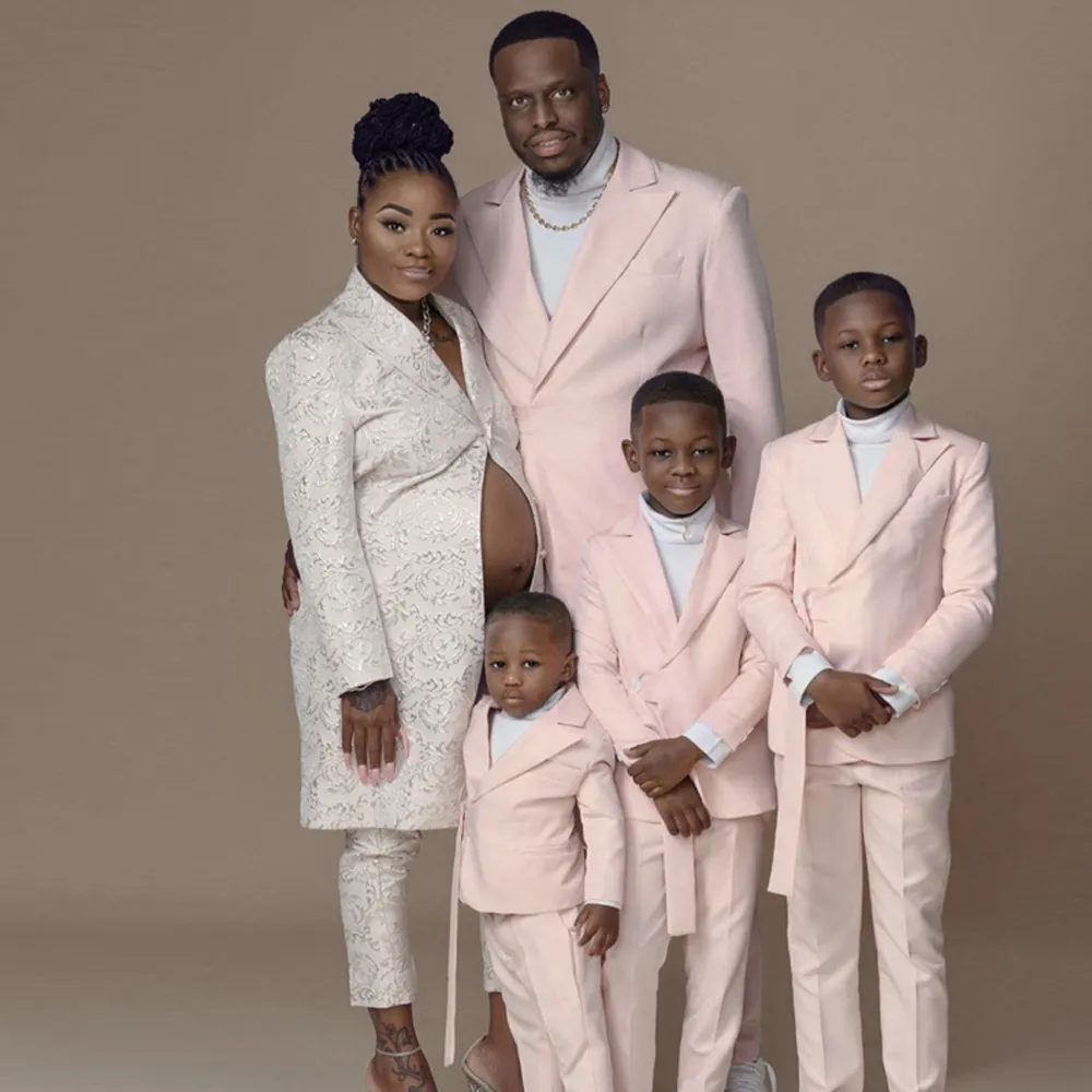 DHgate.com:Custom Father-Son Pink Tuxedos: 2-Piece Slim Fit Suit for ...