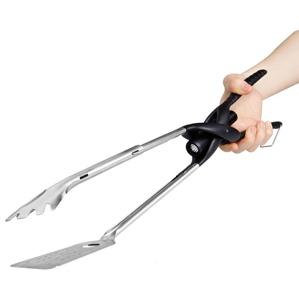 Extendable BBQ Tongs with LED Light & Multi-Tool Functions - Premium ...