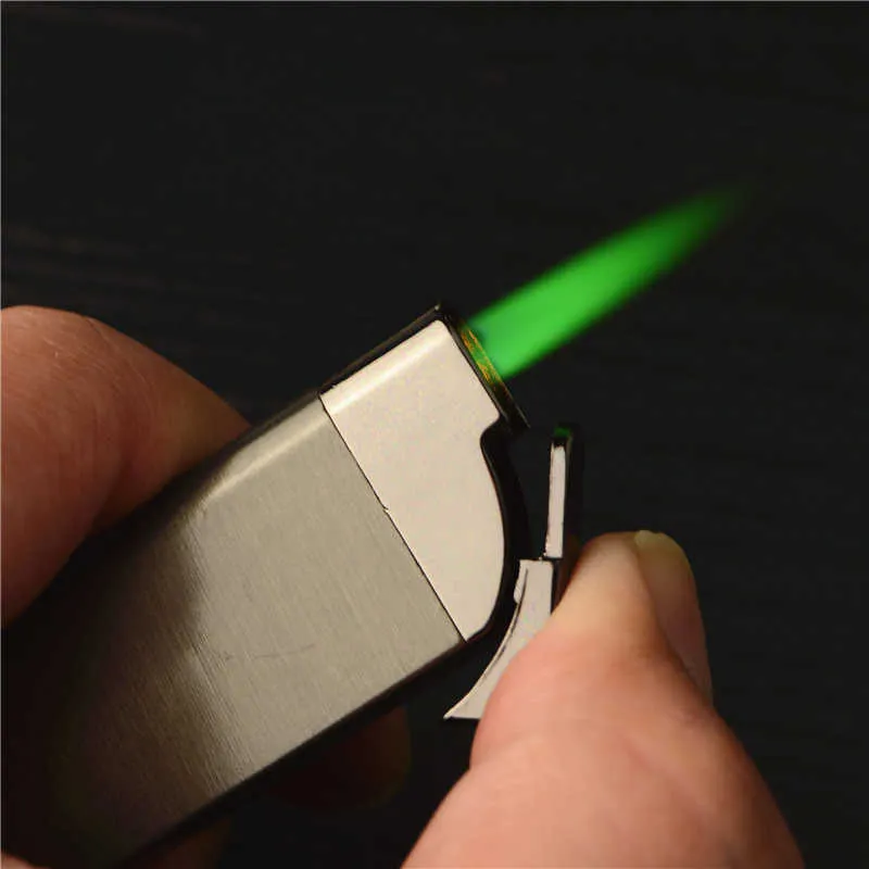 Ultra-Thin Butane Torch Lighter - Windproof Jet Flame, Refillable Metal ...