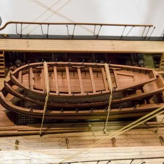 Model Set USS Bonhomme Richard Scale 1 48 58 Wood Model Ship Kit Sail ...