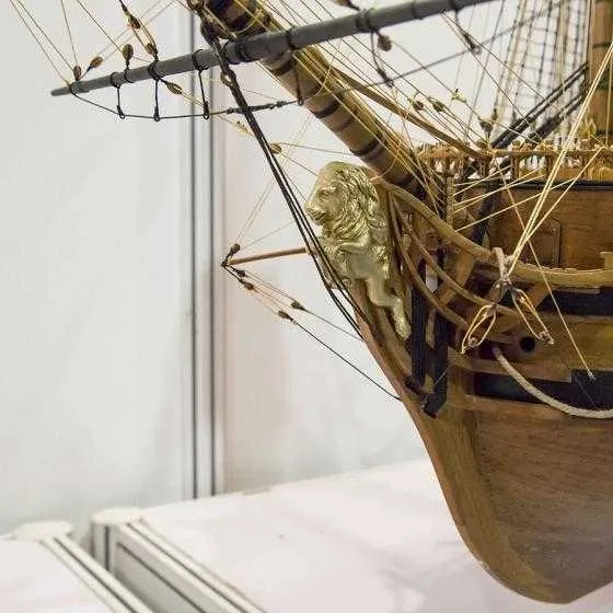 Model Set USS Bonhomme Richard Scale 1 48 58 Wood Model Ship Kit Sail ...