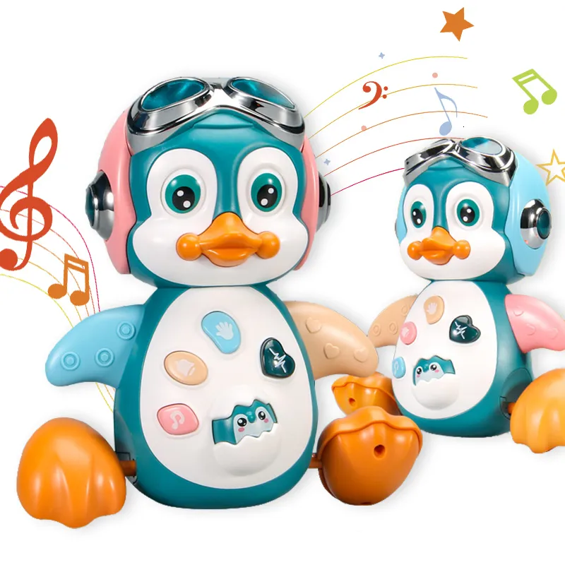 DHgate.com:Electric Crawling Penguin Baby Interactive Toy w/ Light ...