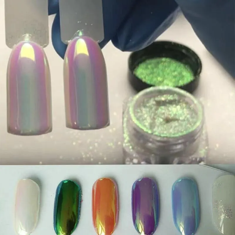 DHgate.com:Unicorn Chrome Glitter 80um Color Shift Pearly Powder for ...
