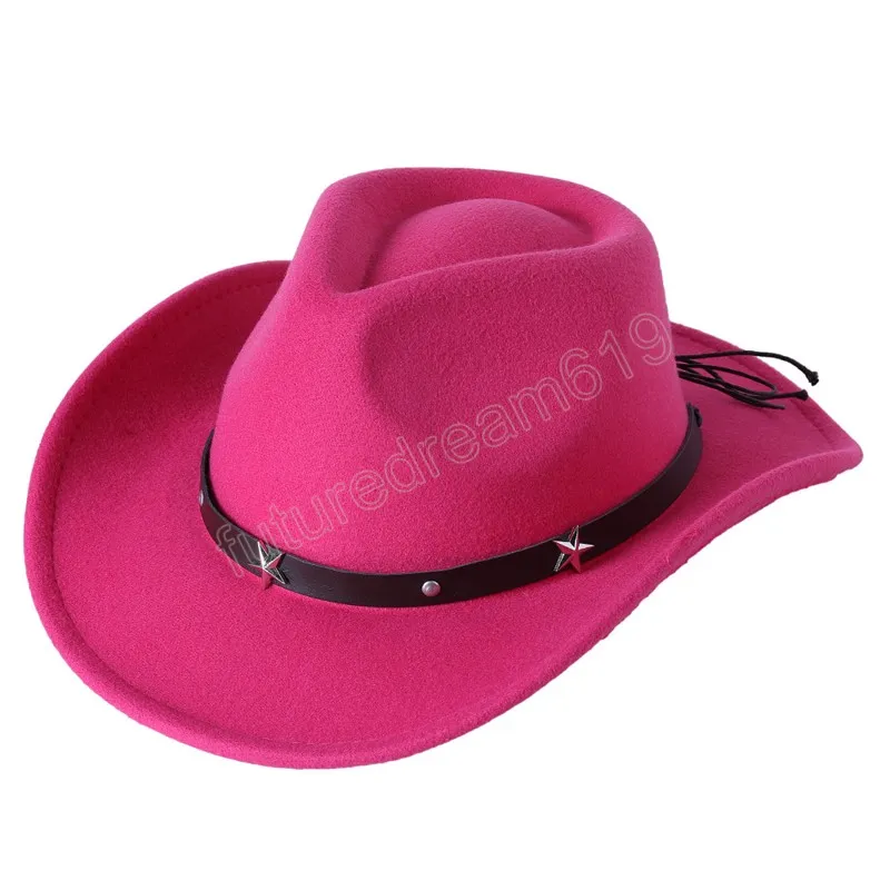 DHgate.com:Western Cowboy Hat for Men and Women, Wool Felt Fedora Hat ...