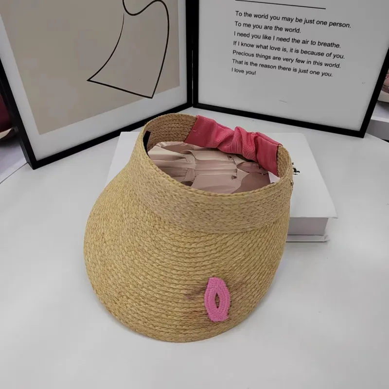 DHgate.com:Beach Fashion Custom Sun Cap Summer Women Lady Straw Visor ...