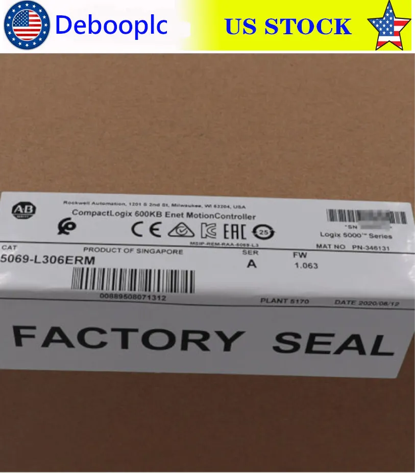 New Allen-Bradley 5069-L306ERM /A CompactLogix - Factory Sealed, 600KB ...
