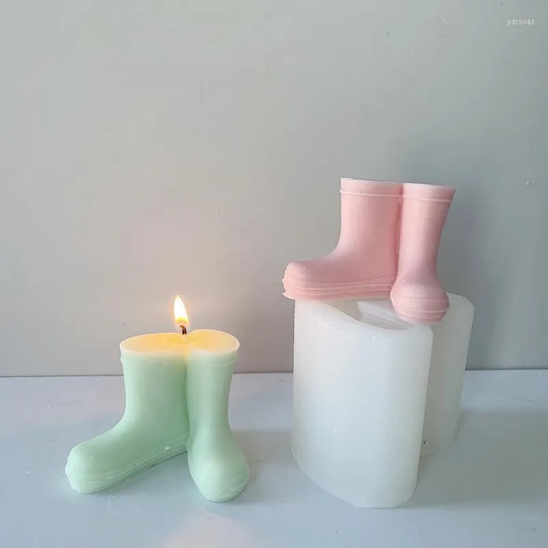 Silicone Handmade Candle Boots Shape Mold for DIY Shoes, Soap, and ...