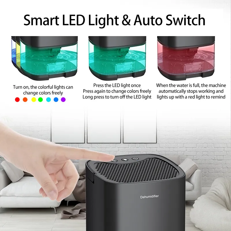 Portable 2 In 1 Dehumidifier And Innovair Air Purifier With 1000ML Capacity Colorful LED Light Sleep Mode Ideal For Home And Garden From Mingjing03 55.29 DHgate.Com