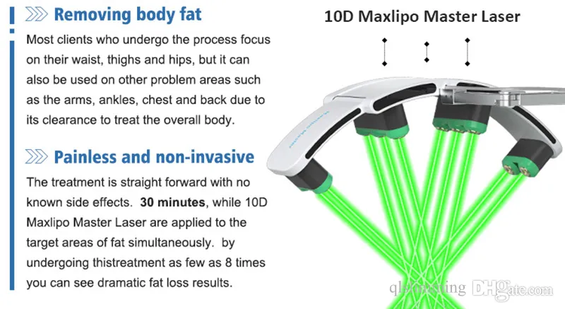 Lipo Laser Fat Burning Machine: 10D Maxlipo Diode Laser for Weight Loss ...