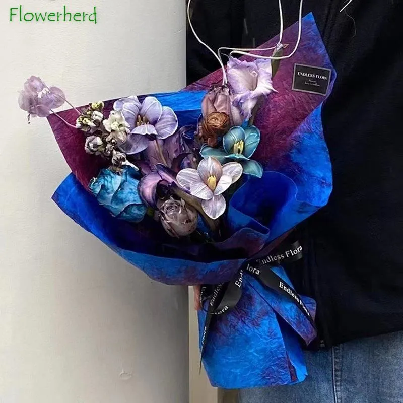 Wholesale DIY Flower Bouquet Hand Rub Kneading Wrapping Paper Ink Stone ...