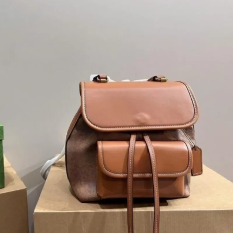 Luxury Designer Mini Handheld Small Leather Backpack With Handle Womens ...