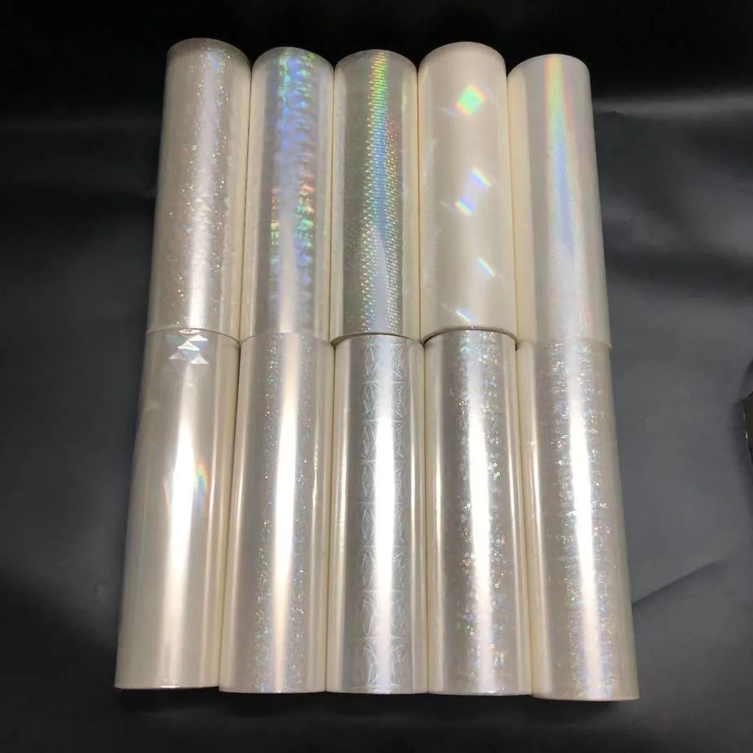 Holographic Stamping Foil Paper - 120M Roll, Transparent Transfer Film ...