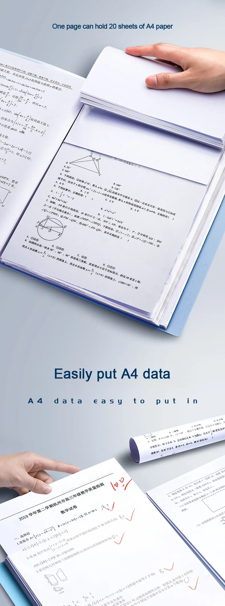Filing Supplies A4 File Folder Information Booklet Multilayer ...