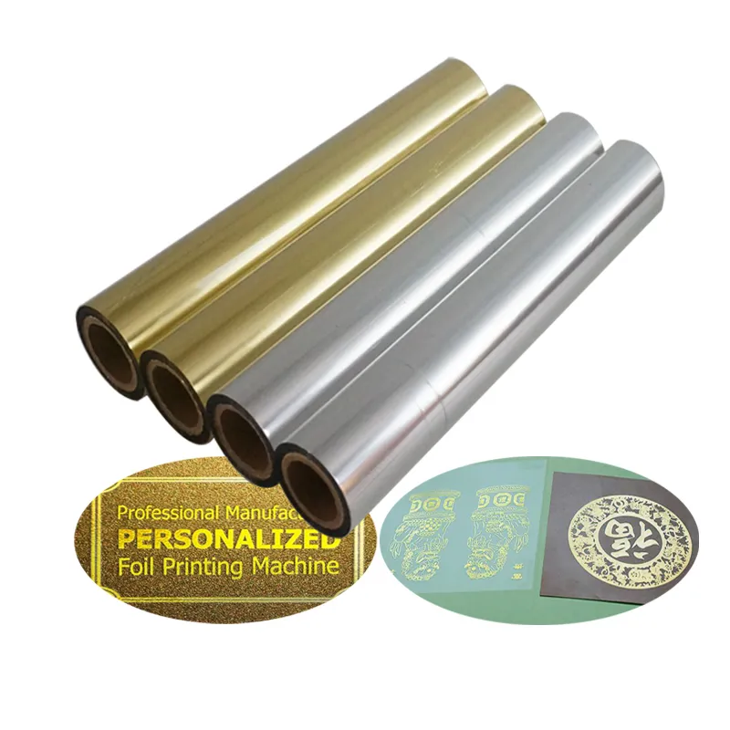 Gold & Silver Foil Paper Rolls - Heat Transfer Stamping Foil for ...
