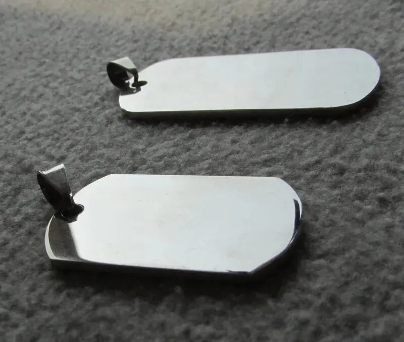 Stainless Steel Military Dog Tags - Blank for Laser Engraving - Premium ...