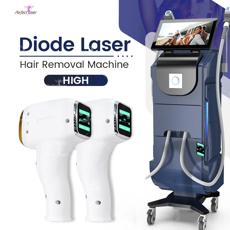 2023 Latest Diode Laser Hair Removal Machine 2 Handles With Screens ...