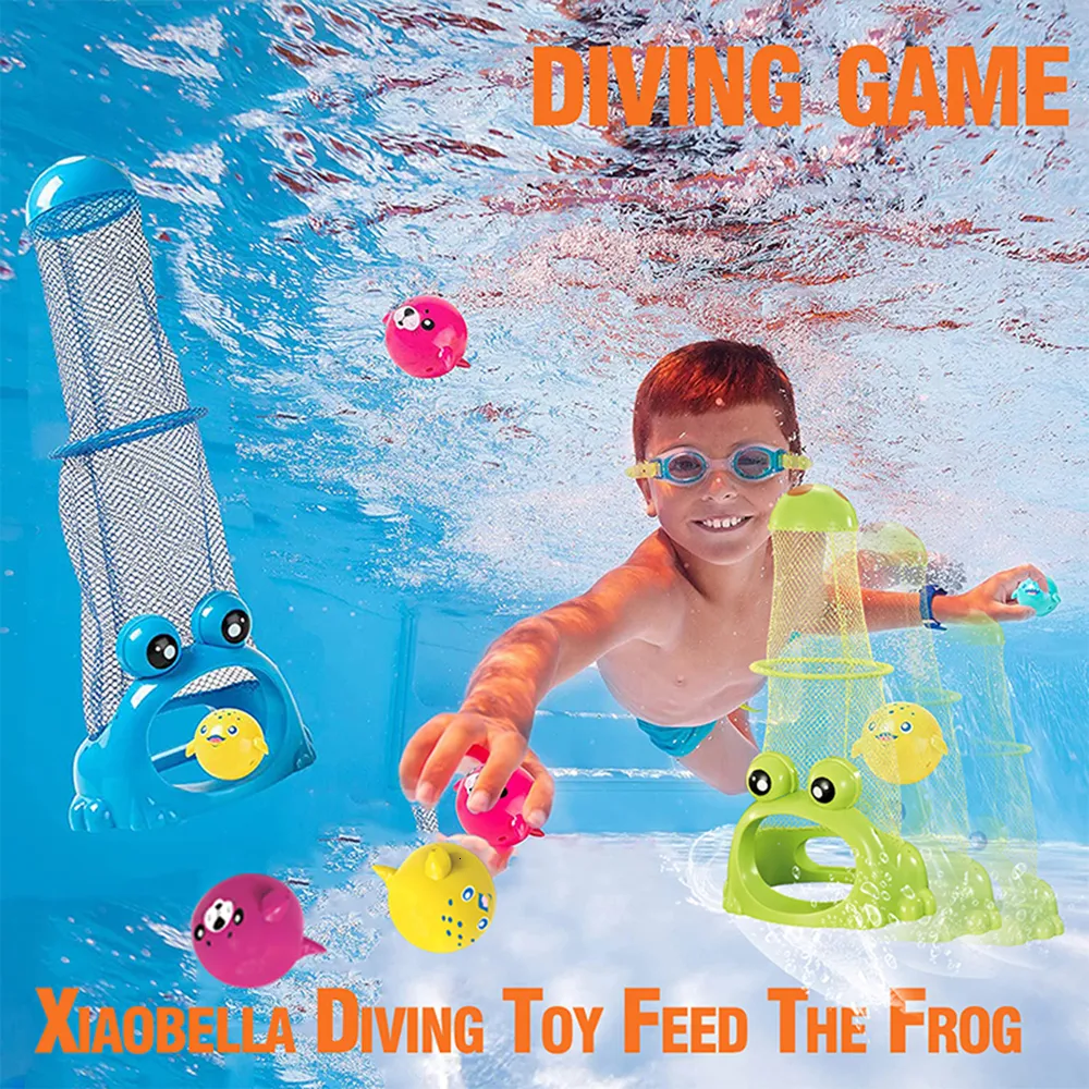 Summer Diving Training Toy Set Outdoor Water Table Toys With Feeding ...