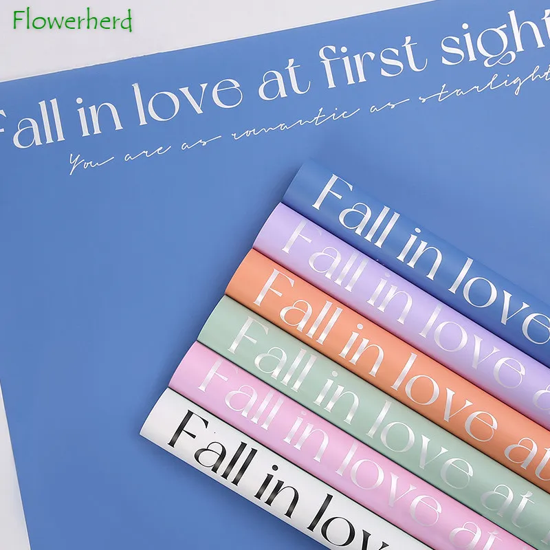 DHgate.com:Cynthia Letter Flower Bouquet Wrapping Paper, Fall In Love ...