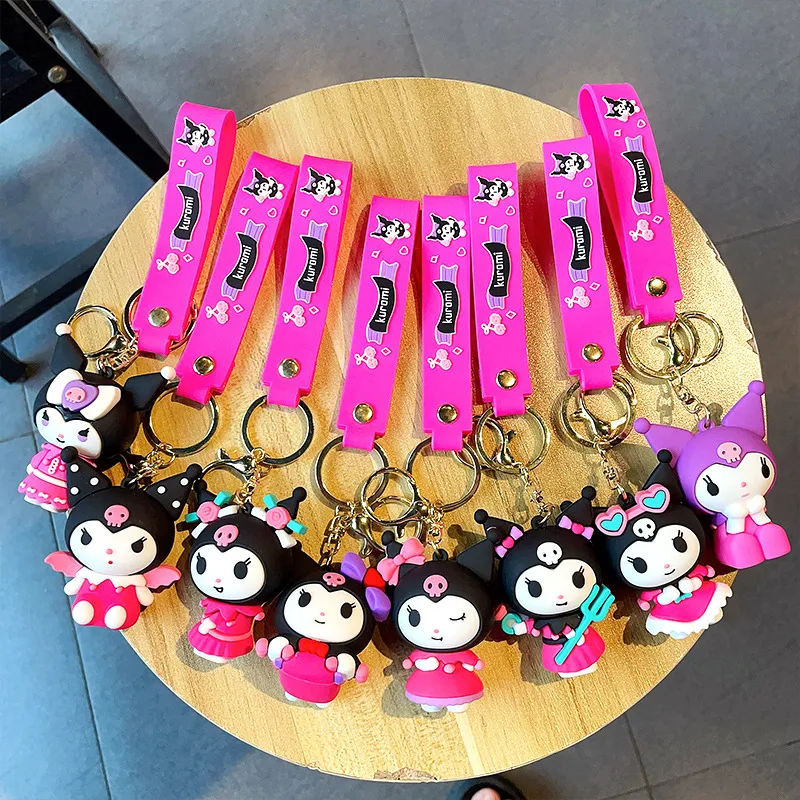 Cute Kuromi Hatsune Miku Doll Keychain Perfect For Backpacks And Cars ...