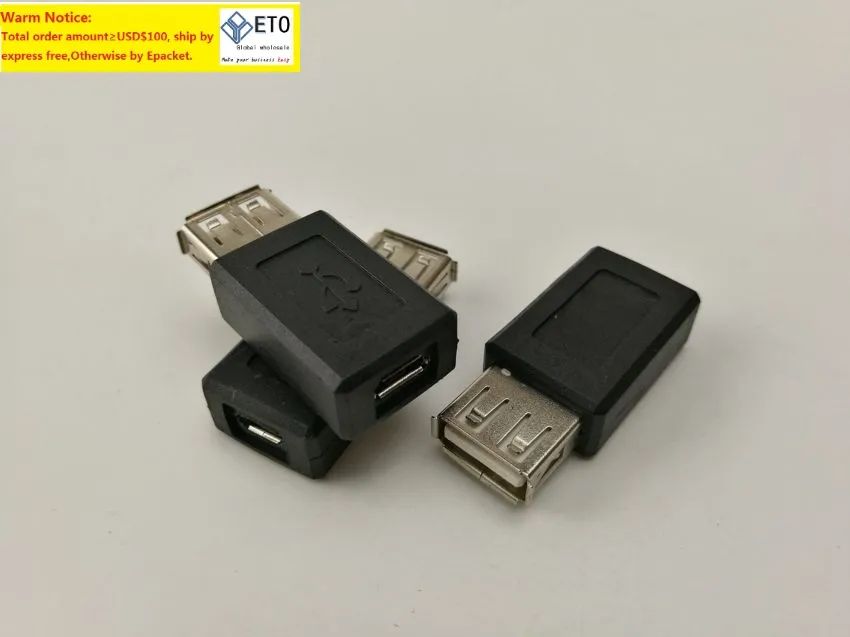 Wholesale USB A Female to Micro USB B 5Pin Female Adapter - High Speed ...
