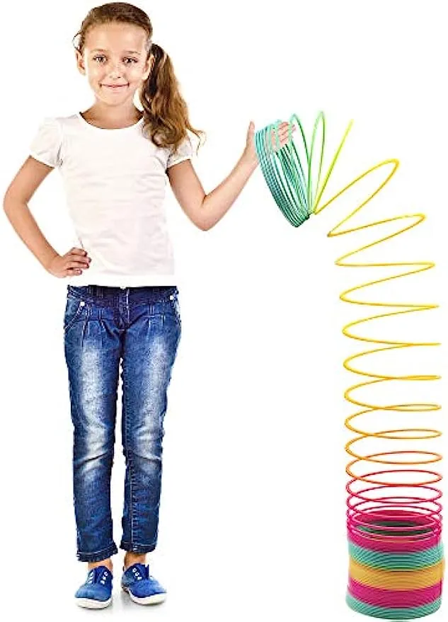 6.1 Inch Giant Jumbo Rainbow Coil Spring Spring Toy Perfect Novelty ...