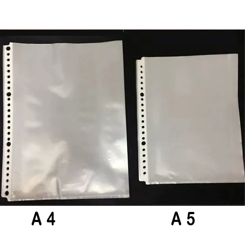 Filing Supply Set: A5 A4 Binder Index Pages, Clear Document Protectors ...