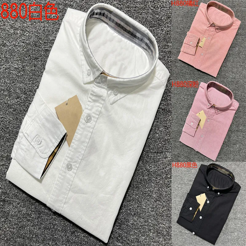 DHgate.com:Mens Long Sleeve Solid Oxford Cotton Polo Shirt, Premium ...