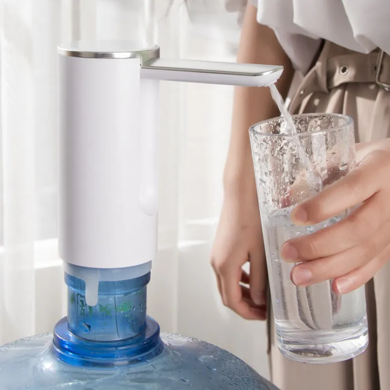 Electric Water Pump Dispenser: Portable Foldable Automatic Barreled ...