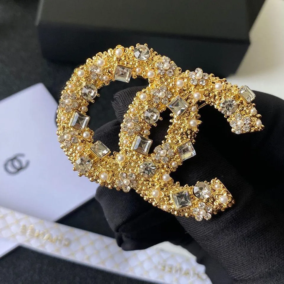 Designer C Letter Art Deco Diamond Brooch 20 Elegant Styles For Womens ...