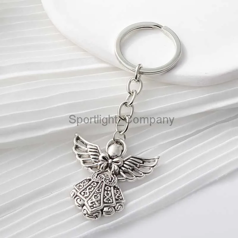 DHgate.com:Fashion Alloy Keychains Big Angle Wing Silver Color Key ...