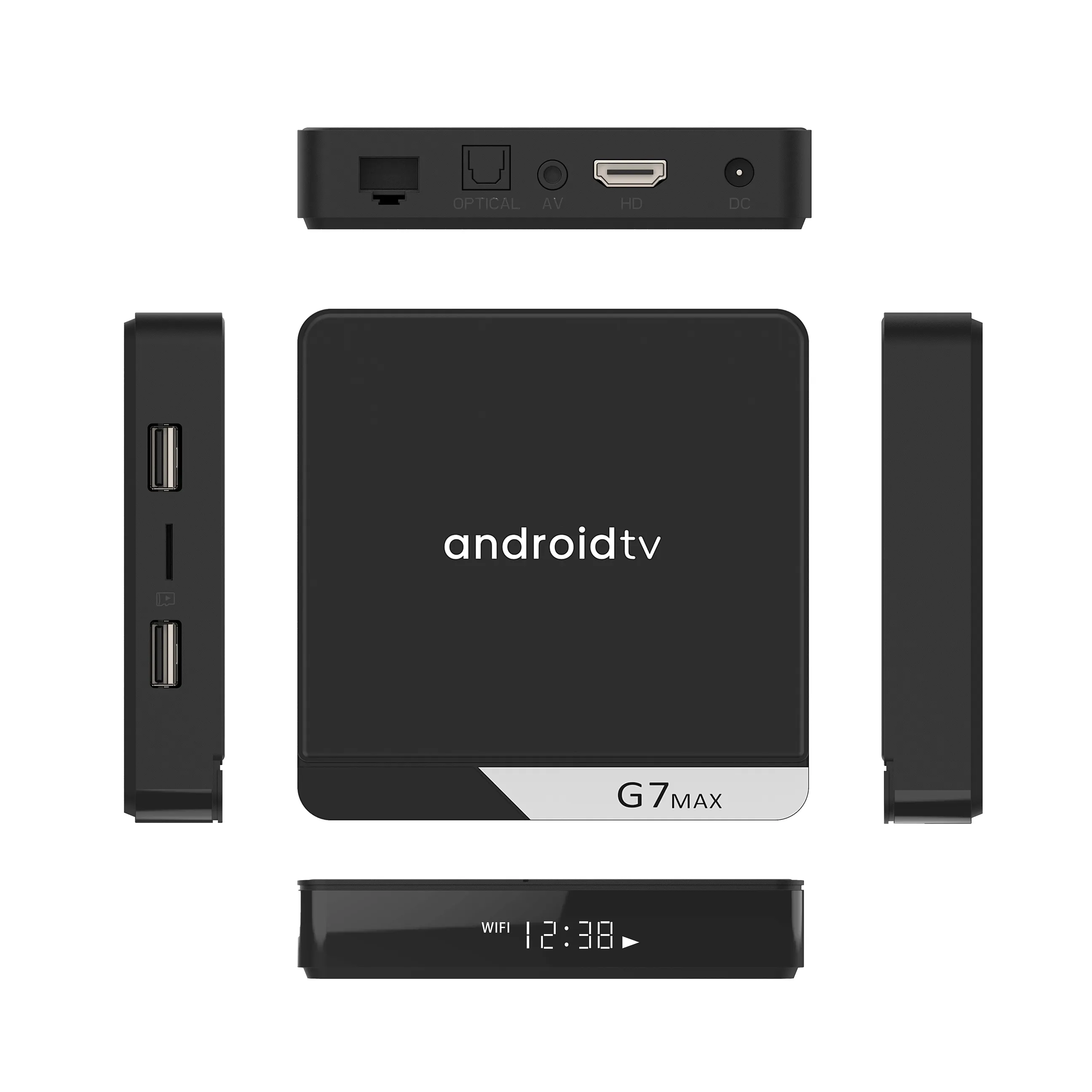 4K UHD Android 11 Smart TV Box, G7 MAX Quad Core 4GB RAM 32GB ROM Media ...