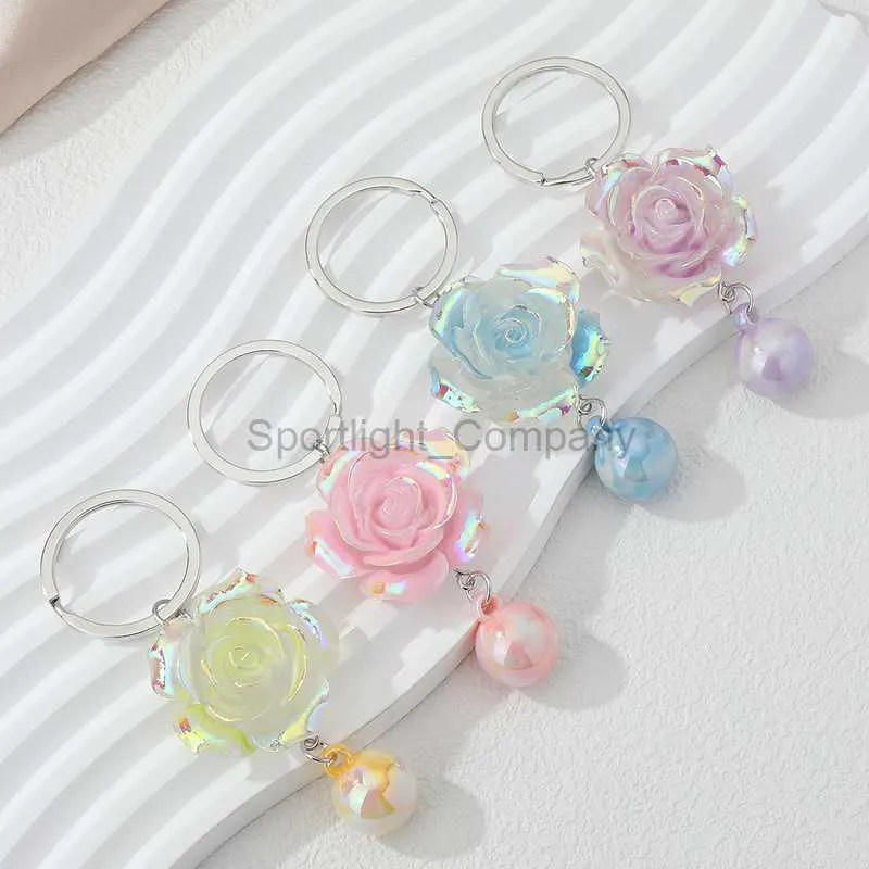 DHgate.com:Colorful Acrylic Keychains, Pretty Rose Flowers Plants Bead ...